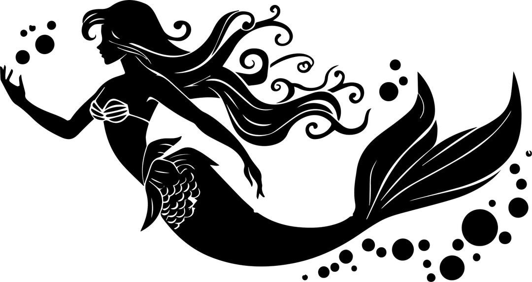 Mermaid Vinyl Cut Out File - Etsy