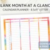 Colorful Printable Menu Planner Bundle Weekly Meal Planner Printable ...