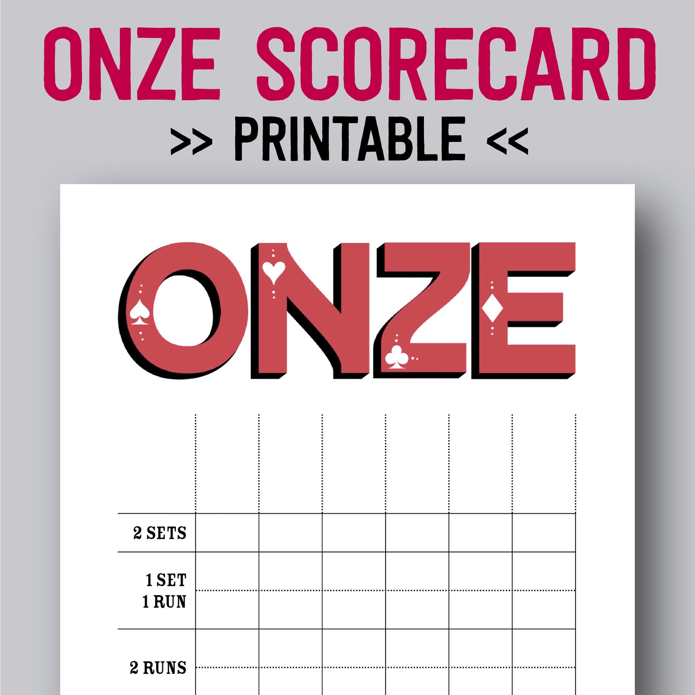 Game Scorecard Format