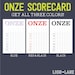 ONZE Scorecards - Printable Score Sheets - Instant Download Onze Card ...