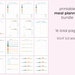 Colorful Printable Menu Planner Bundle - Weekly Meal Planner ...