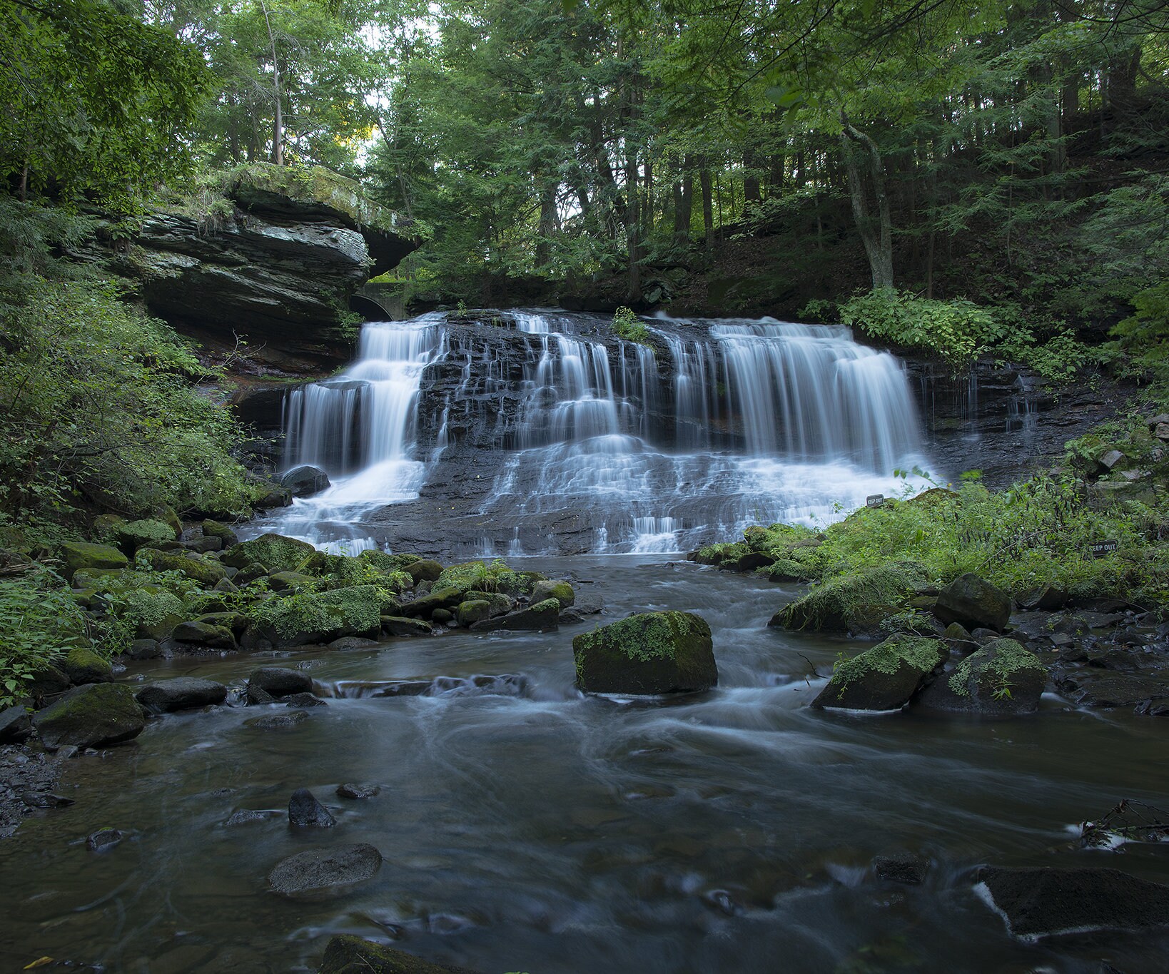 Waterfalling — springfield Falls in the Amish Countryside of Mercer ...