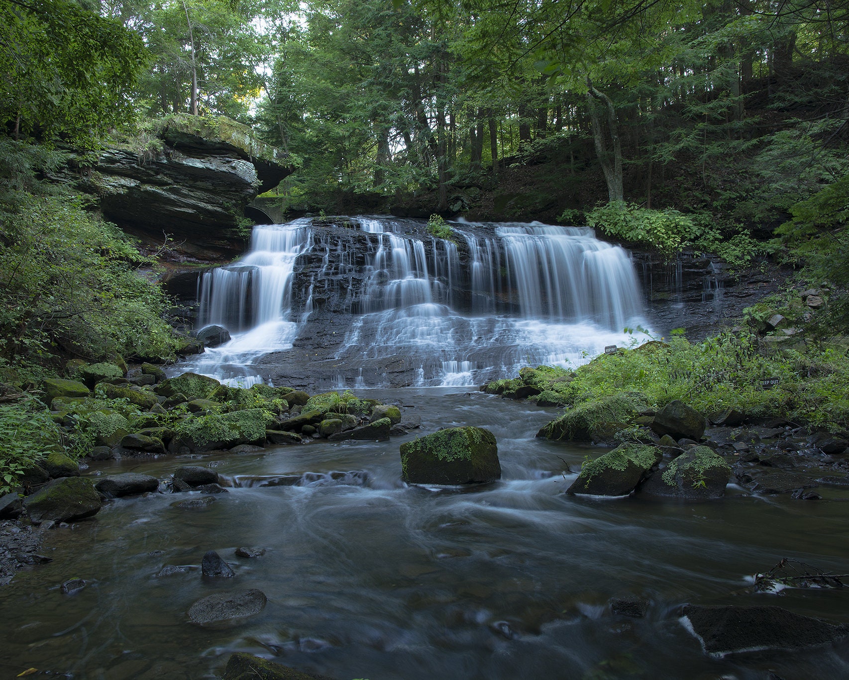 Waterfalling — springfield Falls in the Amish Countryside of Mercer ...
