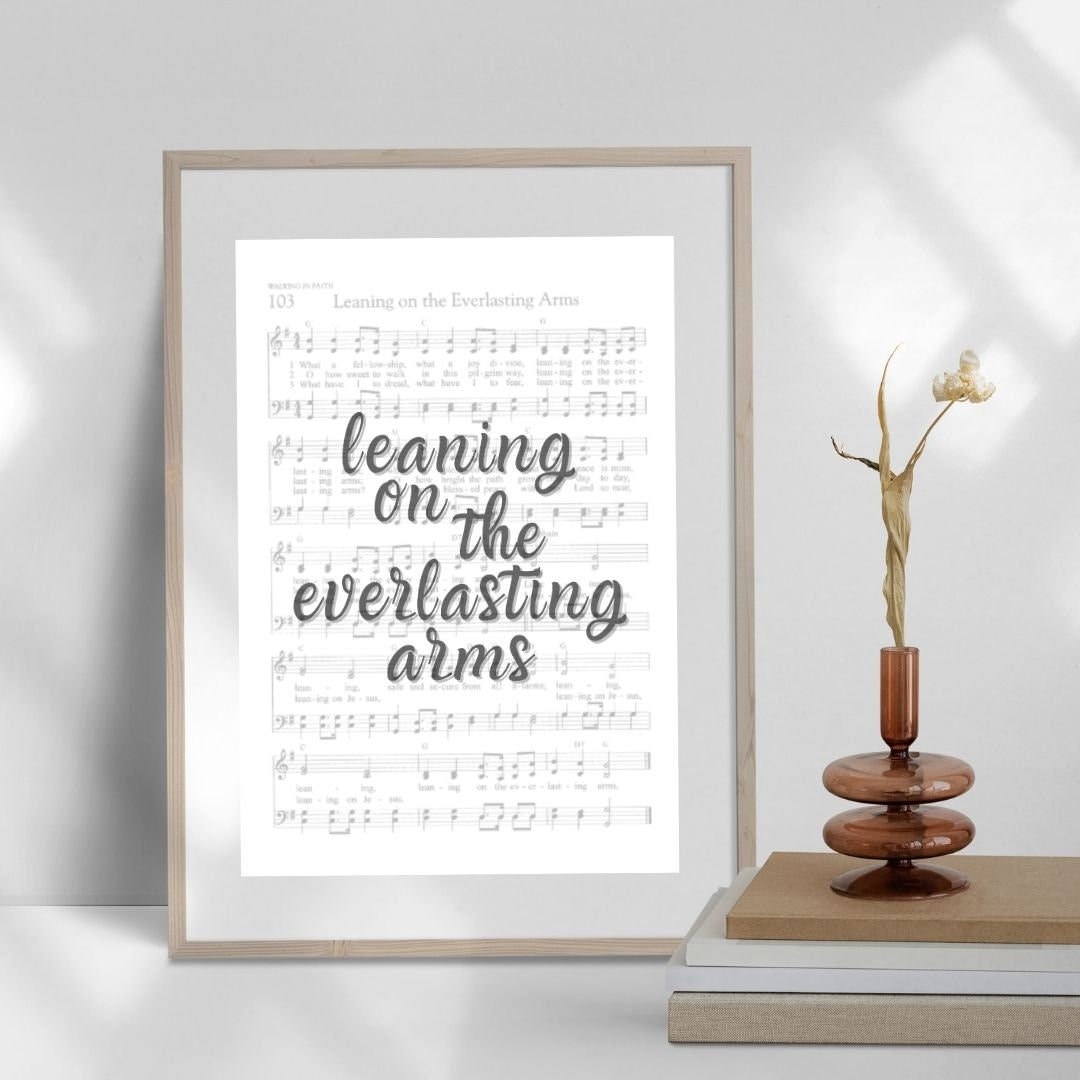Leaning on the Everlasting Arms Print | Hymn Sheet Music (digital ...