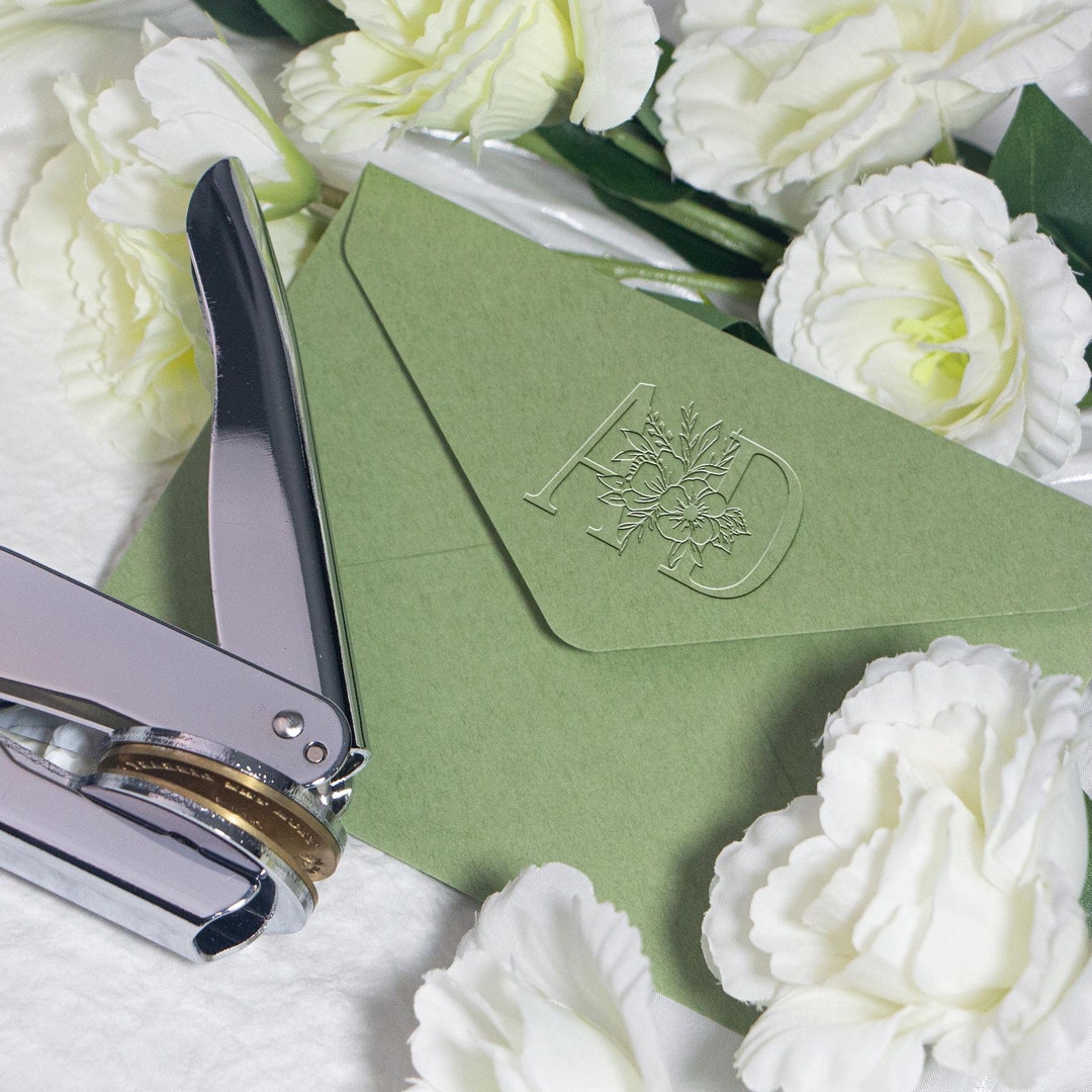 Personalized Wedding Embosser, Napkin Embosser, Monogram Embosser, for ...