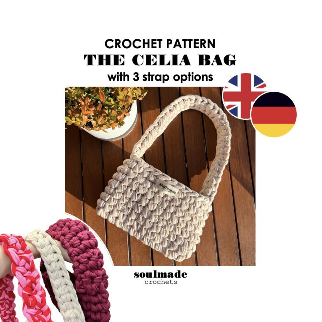 CELIA BAG - bolso de hombro con 3 opciones de asa, instrucciones de ...