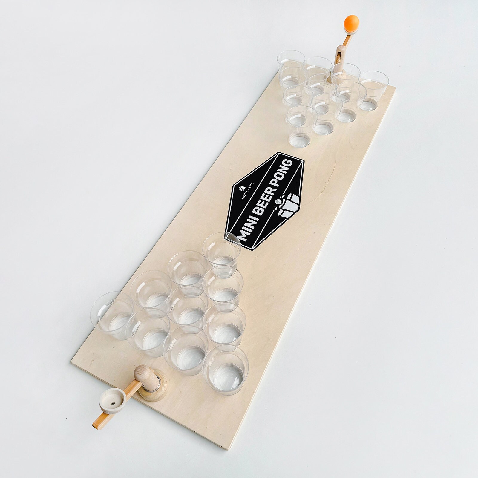 Portable Wooden Mini Beer Pong Game: Party Fun On-the-go - Etsy
