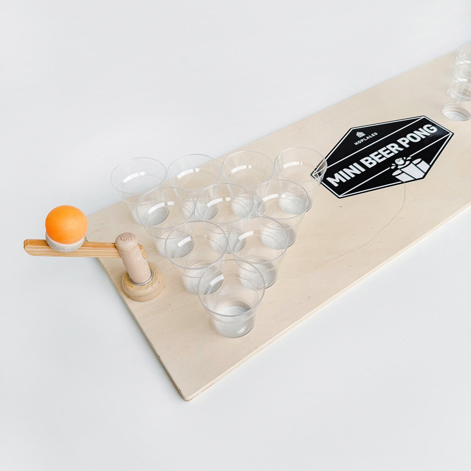 Portable Wooden Mini Beer Pong Game: Party Fun On-the-go - Etsy