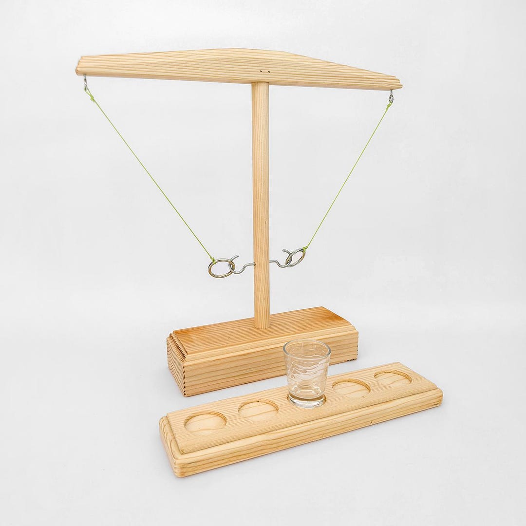 Handmade Wooden Ring Toss Hook Game: Party Drinking Game - Etsy