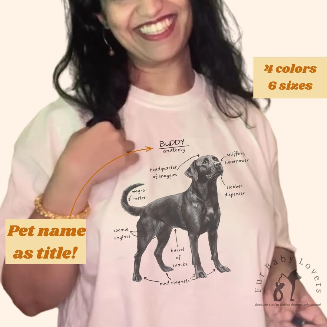 Custom Black Labrador Anatomy Art Shirt, Sweatshirt, Funny Custom Gift ...