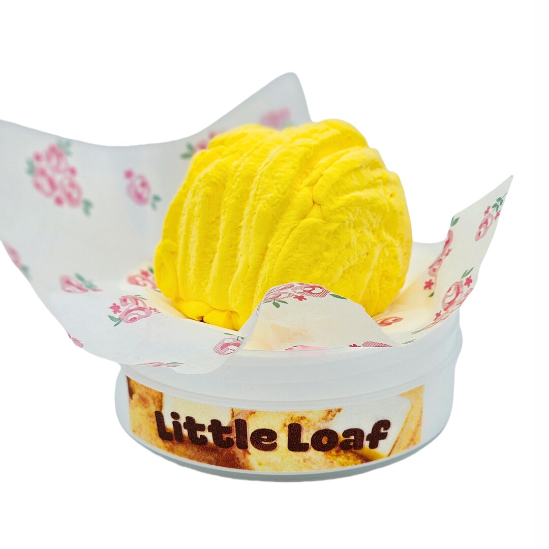 Little Loaf Slime Glossy Slime With Bread Clay Fake Cheese Powder ...