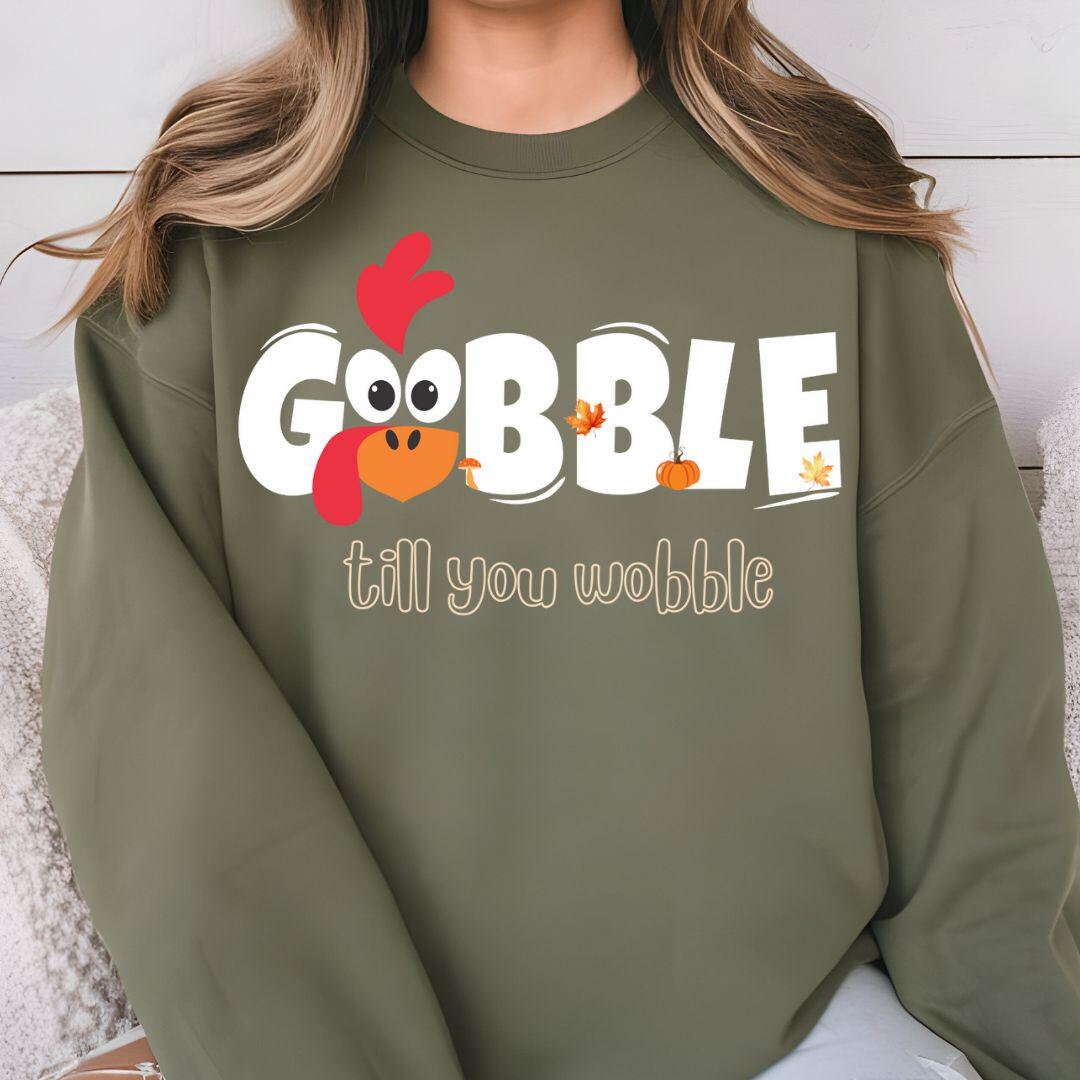 Gobble 'till You Wobble Png | Thanksgiving Png | Gobble Svg | Turkey ...