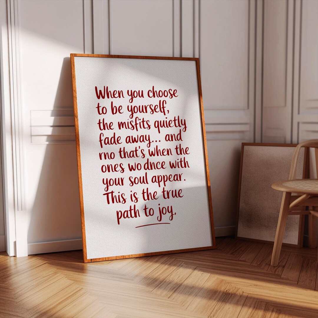 Positive Quote Printable Wall Art, Inspirational Typography Poster ...