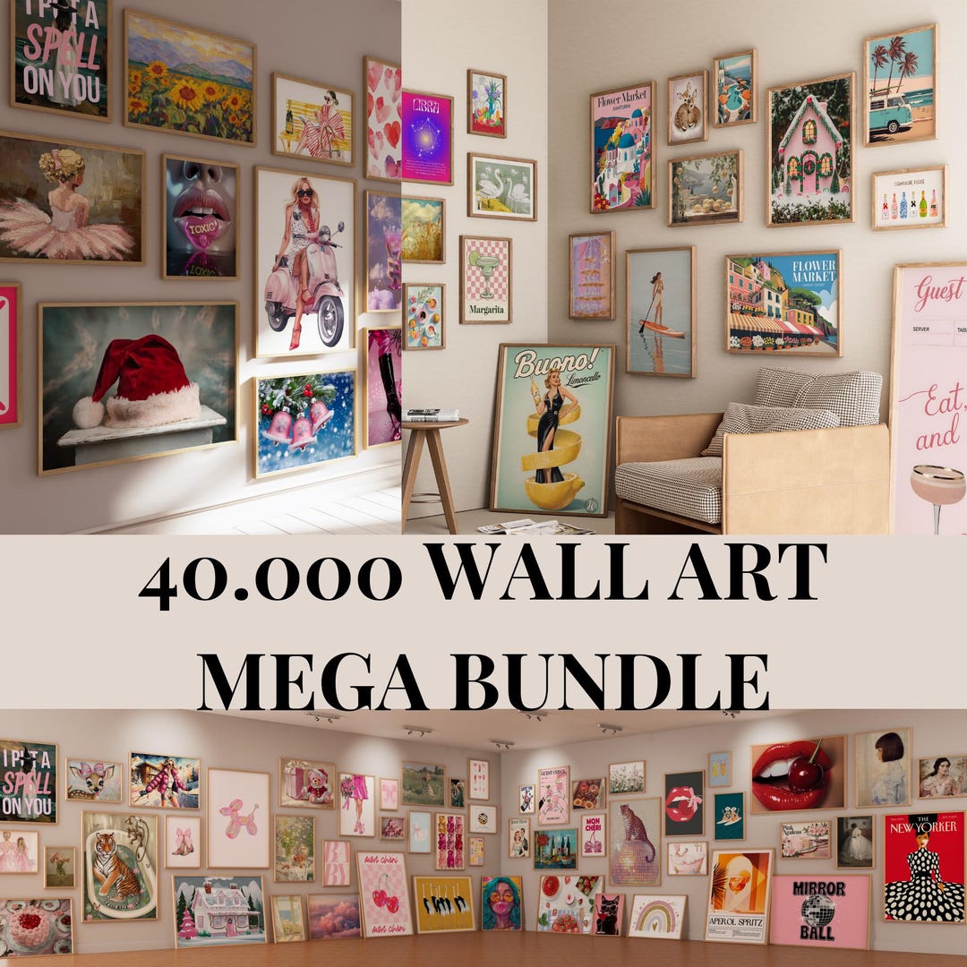 40.000 WHOLE SHOP Bundle,preppy Posters, Coquette Collages,large Home ...