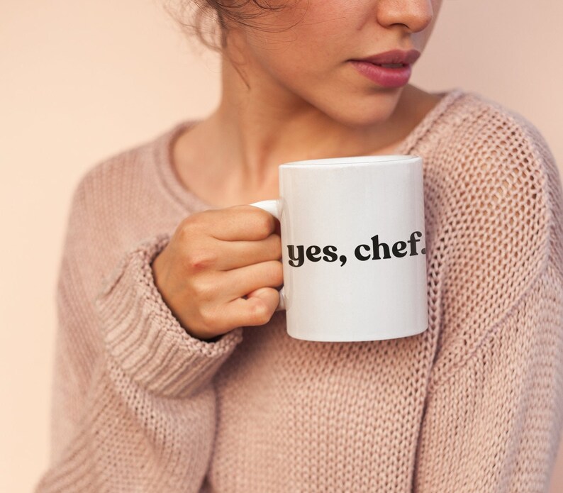 Yes Chef Ceramic Mug: Culinary Gift for Foodies - Etsy