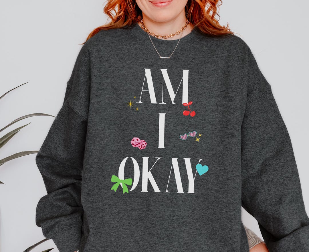 Am I Okay Emo Cowgirl Country Style Coquette Cowgirl Sweatshirt Country ...