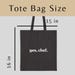 Yes Chef Tote Bag Yes Chef Canvas Bag Yes Chef Canvas Tote Bag Black ...