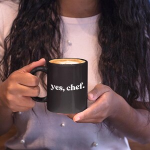 Yes Chef Ceramic Mug: Culinary Gift for Foodies - Etsy