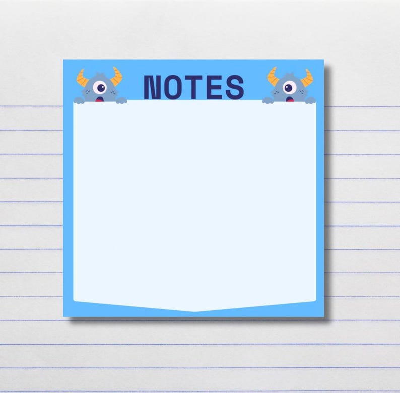 Monster Post-it® Note Pads, Colorful Sticky Notes, Fun Desk Accessories ...