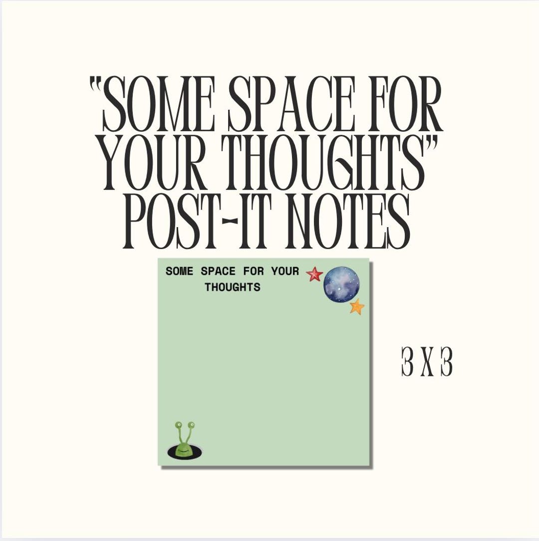 Noteworthy Alien Post-it®, Stationery Set for Space Lovers, Educational ...