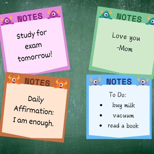 Monster Post-it® Note Pads, Colorful Sticky Notes, Fun Desk Accessories ...