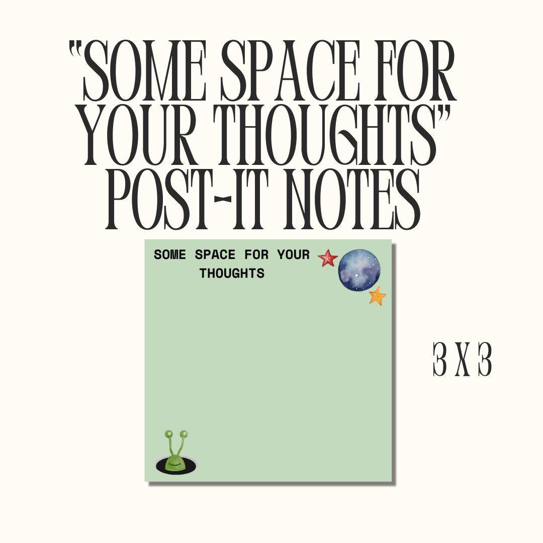Noteworthy Alien Post-it®, Stationery Set for Space Lovers, Educational ...
