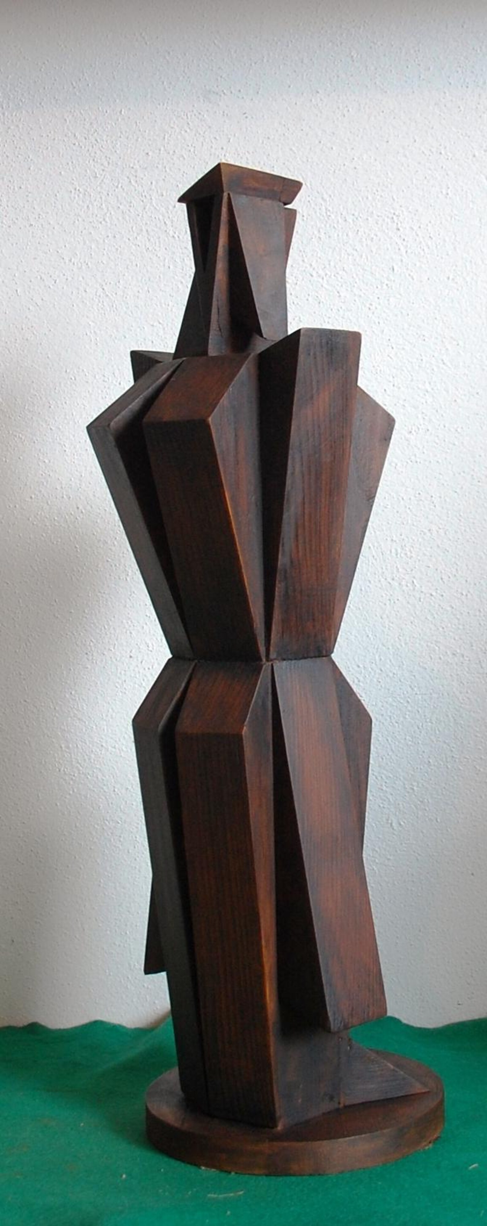 Cubist Wood Sculpture: Modern Art Deco, Atelier Boulogne - Etsy