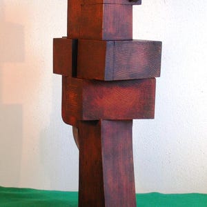 Cubist Sculpture, Interior Design Wood Art - Etsy