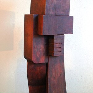 Cubist Sculpture, Interior Design Wood Art - Etsy