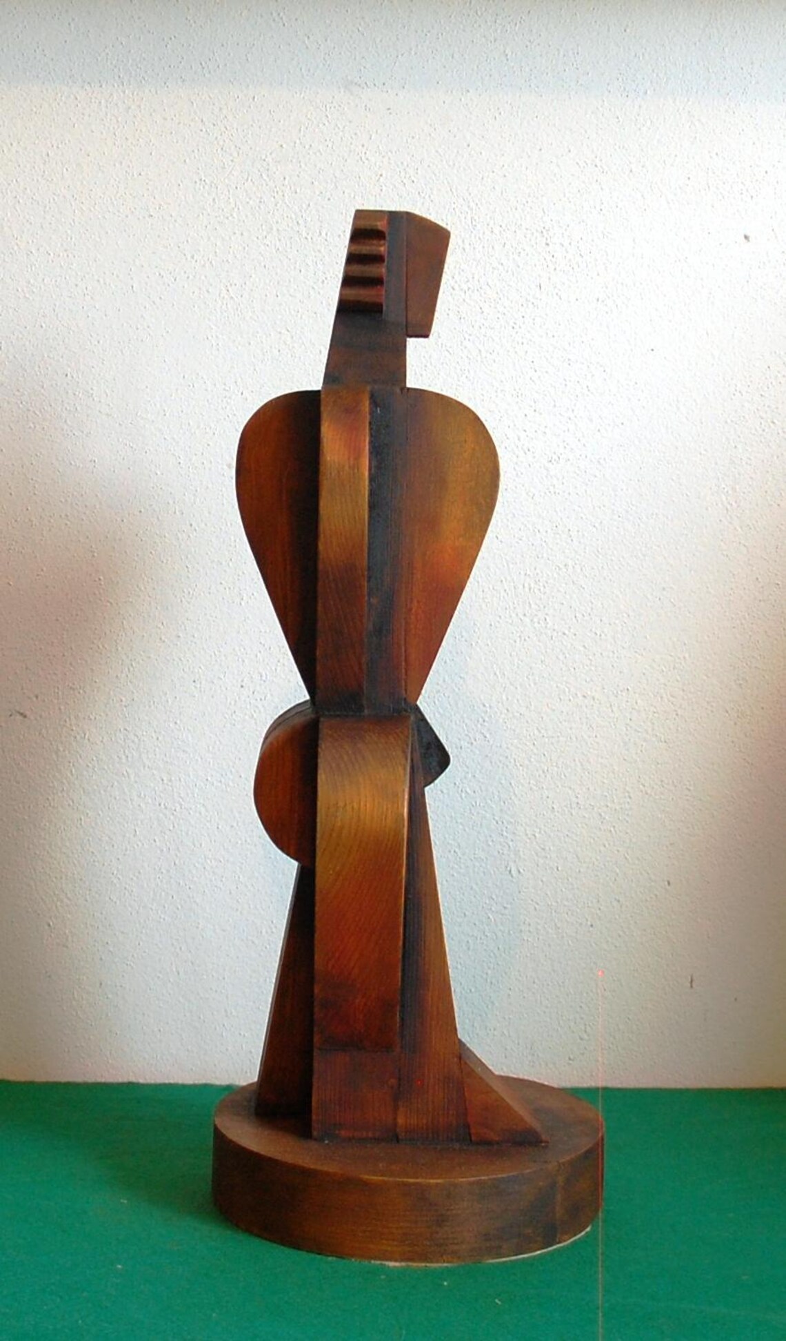 Cubist Wood Sculpture: Handmade Atelier Boulogne Art, Limited Edition ...