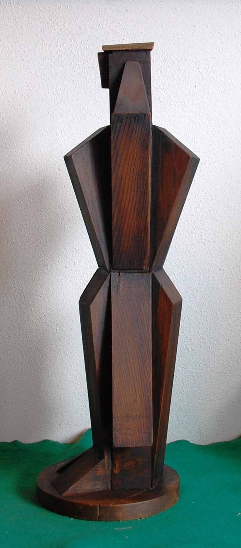 Cubist Wood Sculpture: Modern Art Deco, Atelier Boulogne - Etsy