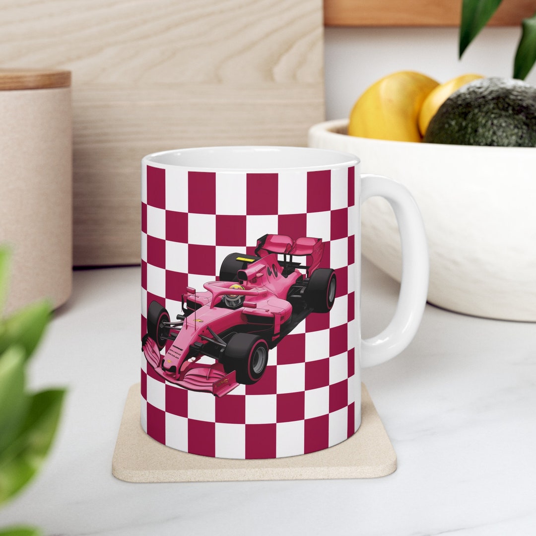 Pink Formula One Mug, Formula One Mug, Formula One Gift, Paddock Club ...