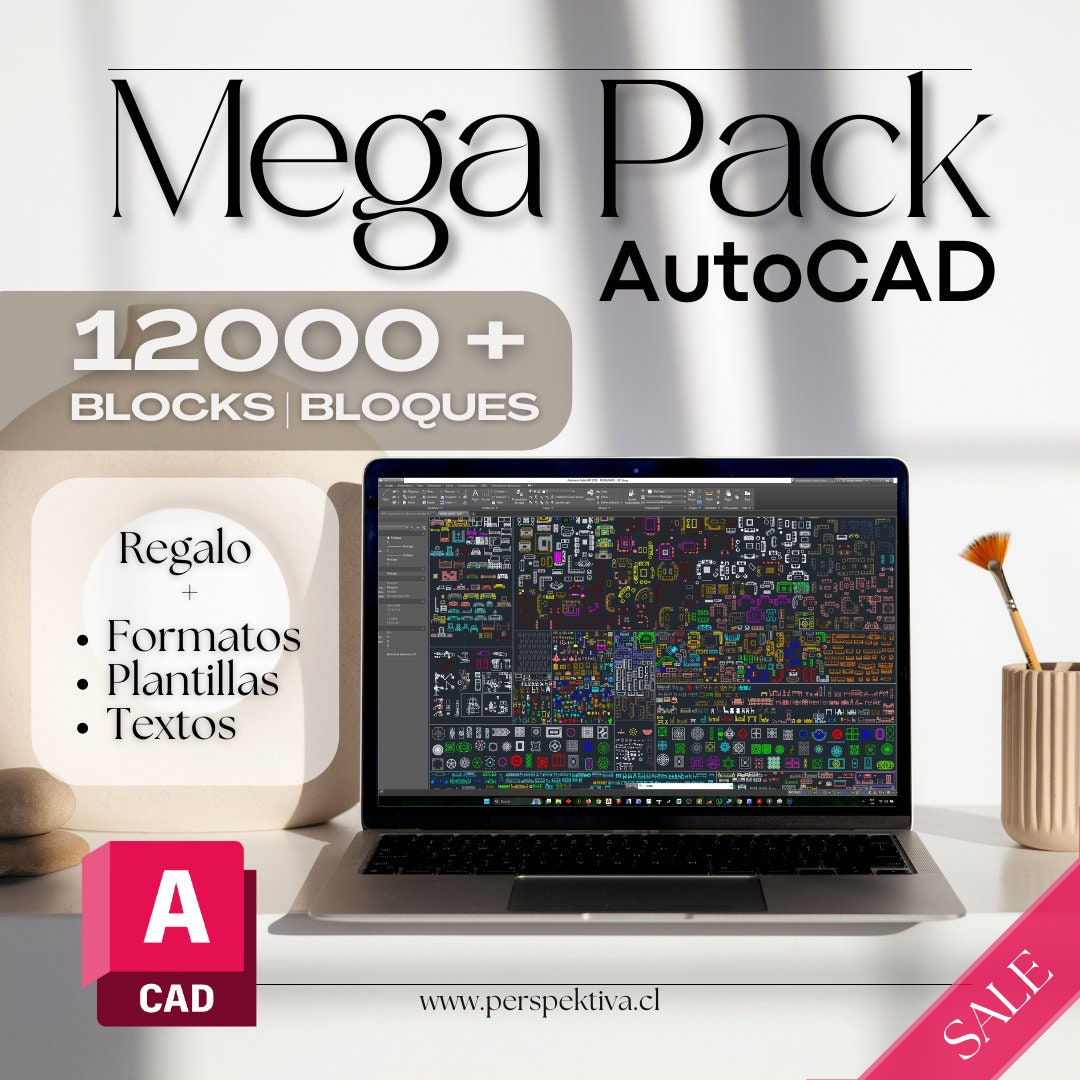Autocad Blocks MEGA Library 12000 DWG Blocks - Etsy