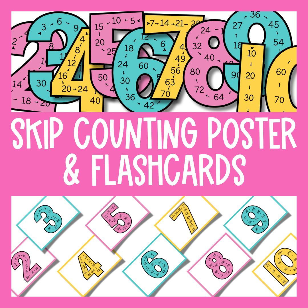 Math Skip Counting Poster - Etsy