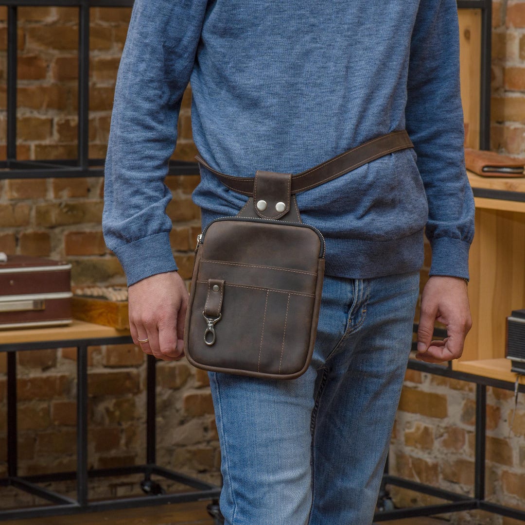 Leather Waist Bag, Leather Belt Bag, Monogram Belt Bag, Custom Belt Bag ...