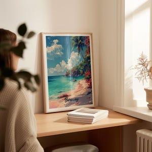 Boracay Travel Poster Philippines Wall Art Print, Illustration Poster ...