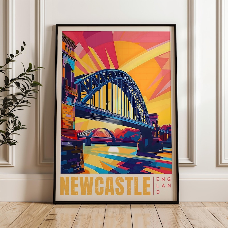 Newcastle Railway Poster - Etsy UK