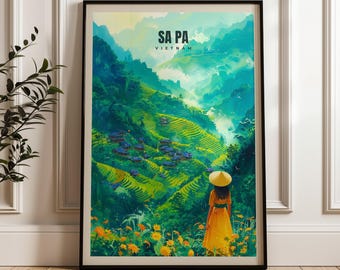 Emerald Terraces of Sapa, Vietnam Classic Semi-glossy Paper Poster - Etsy