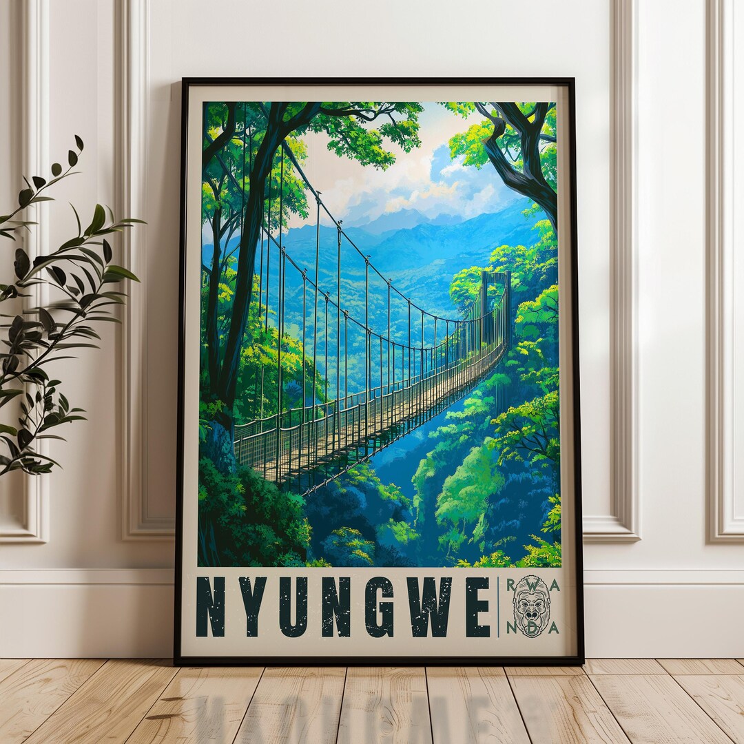 Nyungwe Forest Rwanda Travel Poster: Africa Wall Art Print - Etsy