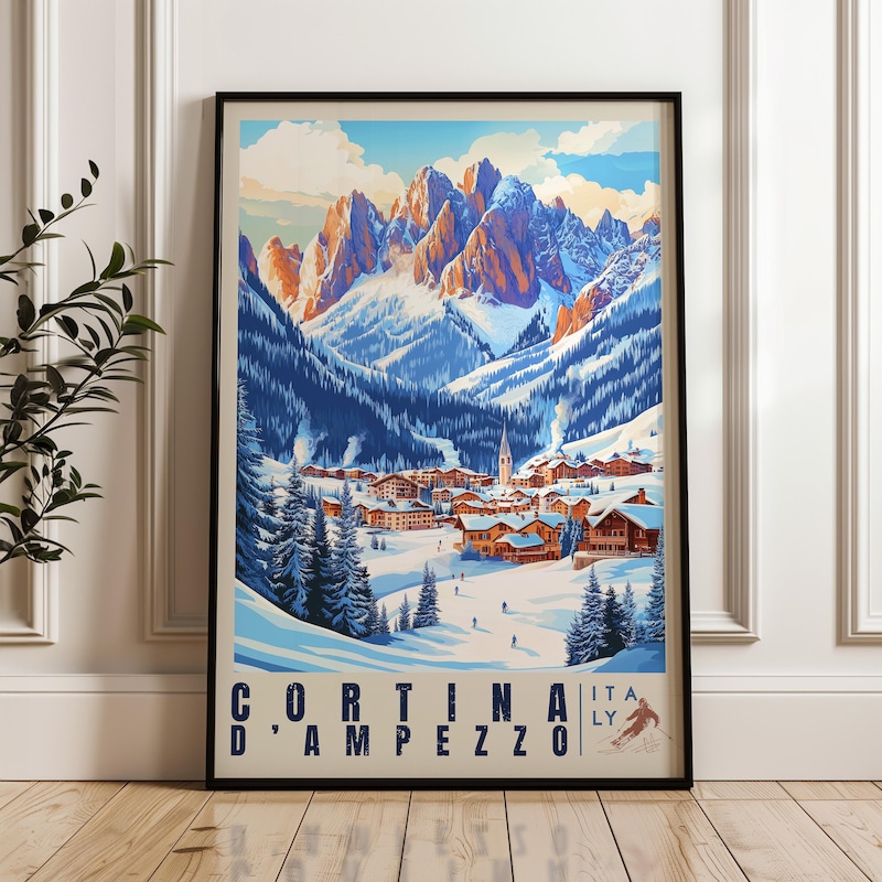 Ski Italy Art - Etsy UK