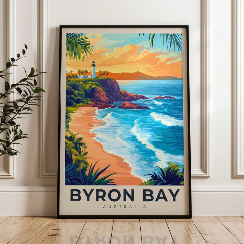 Byron Bay Poster - Etsy Australia