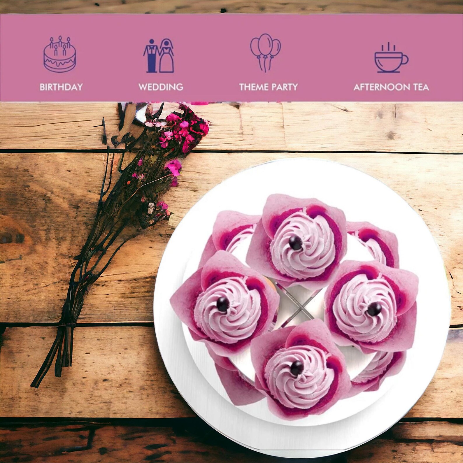 White 3-tier Cupcake Stand Sturdy Cardboard Dessert Holder for Parties ...