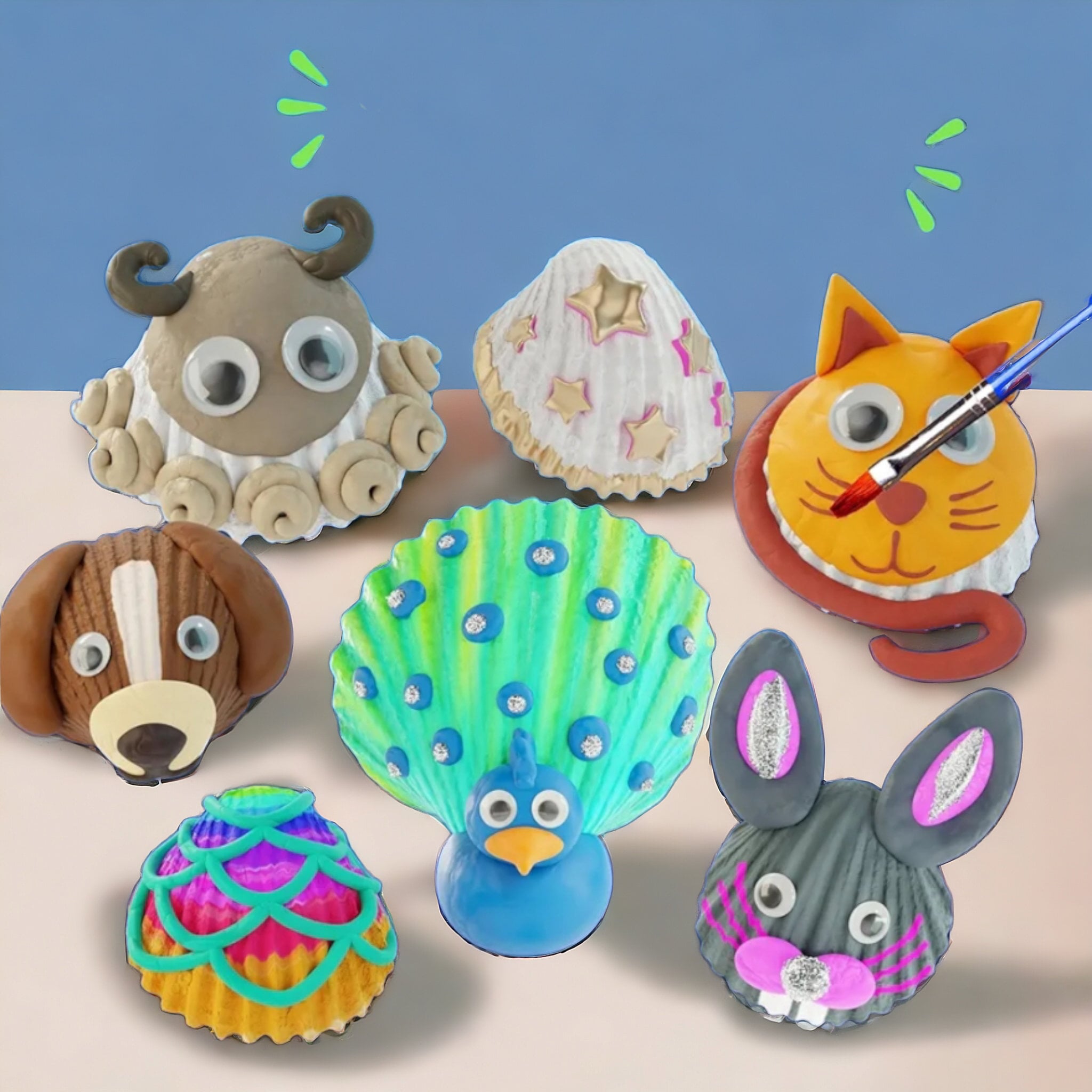 Creative Sea Shell Painting Kit for Kids Art & Craft Set for Boys and ...