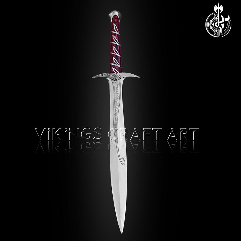 Handmade Sting Sword Replica Steel Fantasy Hero Blade Custom Engraved ...