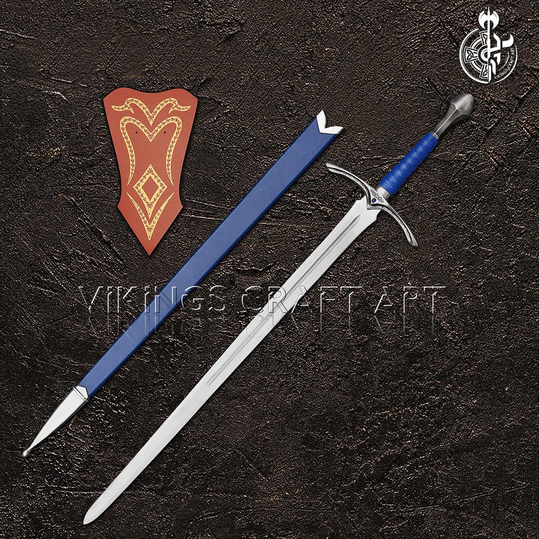 Foe Hammer King Sword Handmade Fantasy Elven Warrior Replica Collectors ...