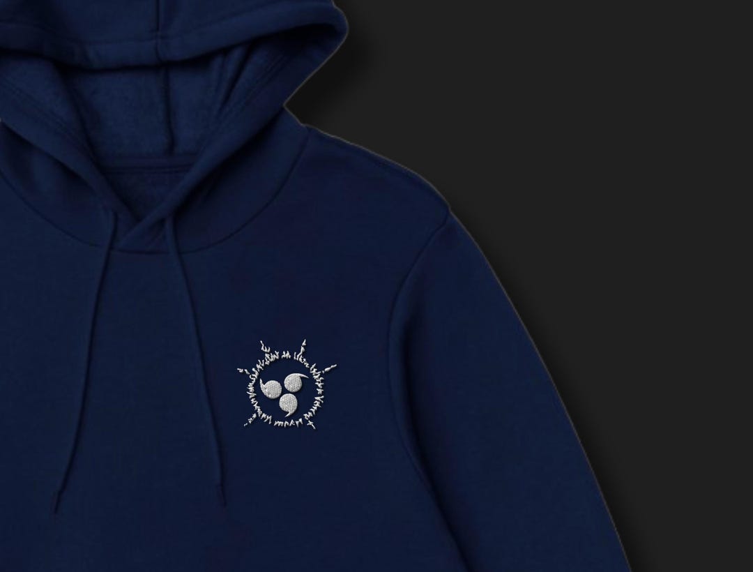 Sasuke Curse Mark Naruto-inspired Hoodie Minimalist Embroidered Curse ...