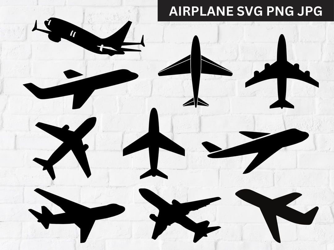Airplane SVG Bundle, Airplane Svg, Airplane Silhouette, Airplane Vector ...