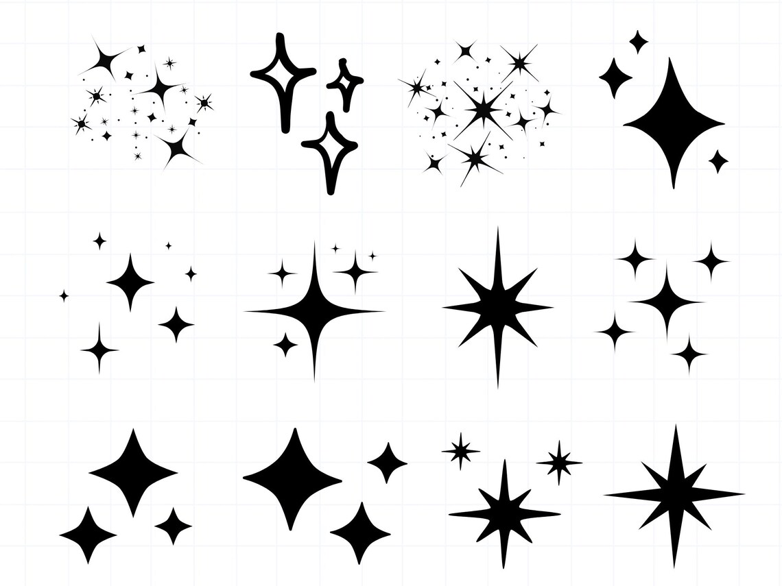 Sparkle SVG Bundle, Sparkle PNG Bundle, Sparkle Clipart, Sparkle Star ...