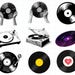 Vinyl Record SVG Bundle, Vinyl Record Dxf, Vinyl Record Vector, Vinyl ...