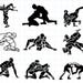 Wrestling SVG, Wrestler Svg, Wrestling Clipart SVG, Wrestling Cut Files ...